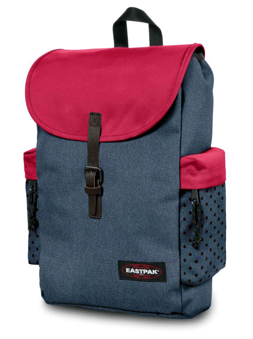Eastpak Austin Rucksack Mix Dot (Blau/Rot mit Tupfen)