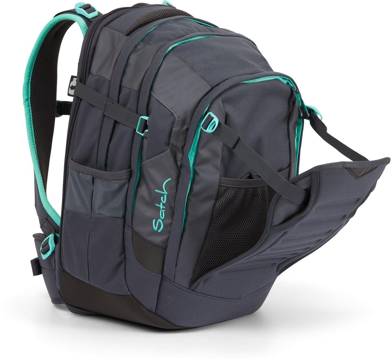 Satch Match Mint Phantom grau türkis Schulrucksack erweiterbar