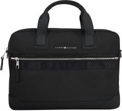 Laptoptasche Tommy Hilfiger Signature Computer Bag Nylon schwarz